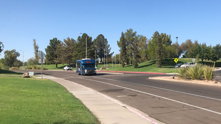 Tempe Orbit bus at Kiwanis Park