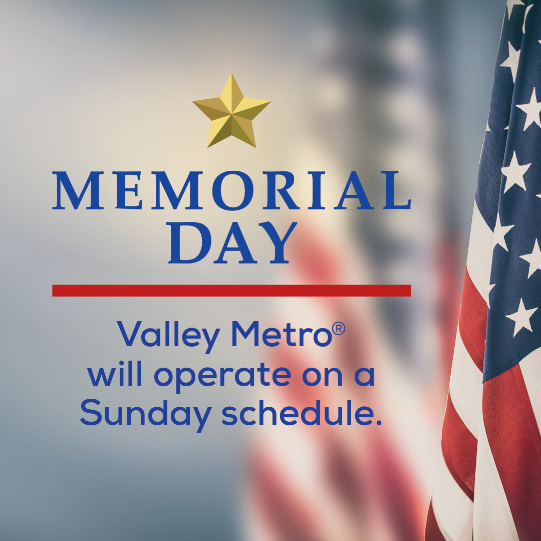 Valley Metro Memorial Day service