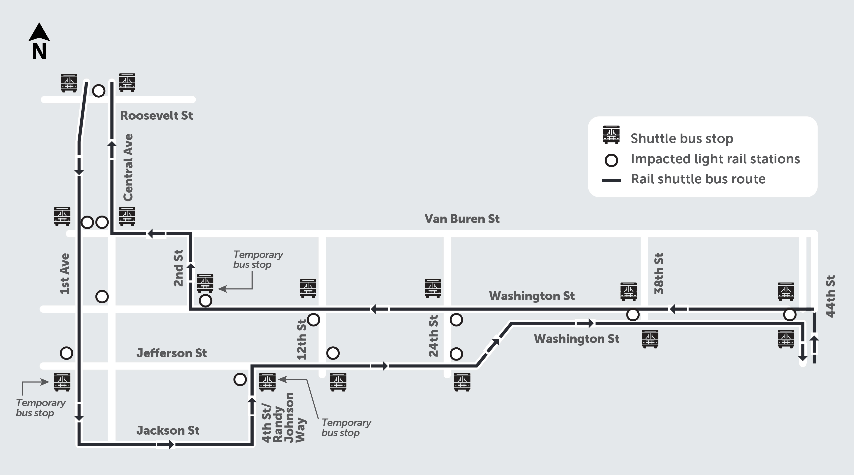 Downtown Phoenix Light Rail Map