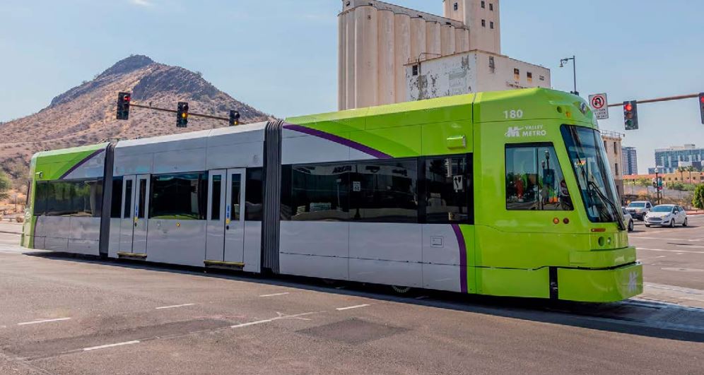 Streetcar near 3rd Street and Mill Avenue